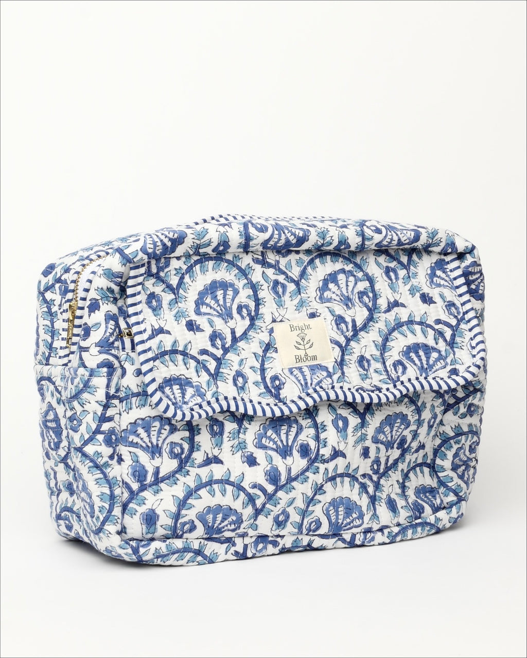 Large Wash Bag - Blue Vine – Bright Bloom